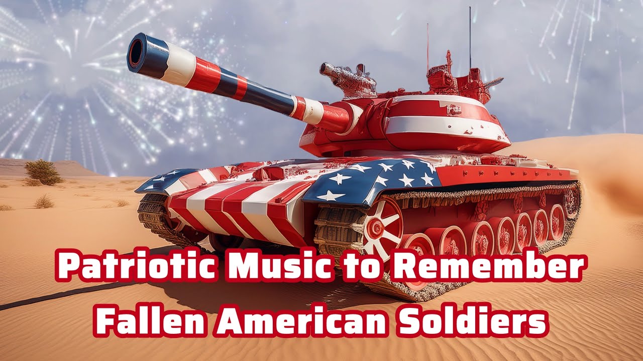 1 Hour Memorial Day Music to Remember Fallen Soldiers American Flag ...