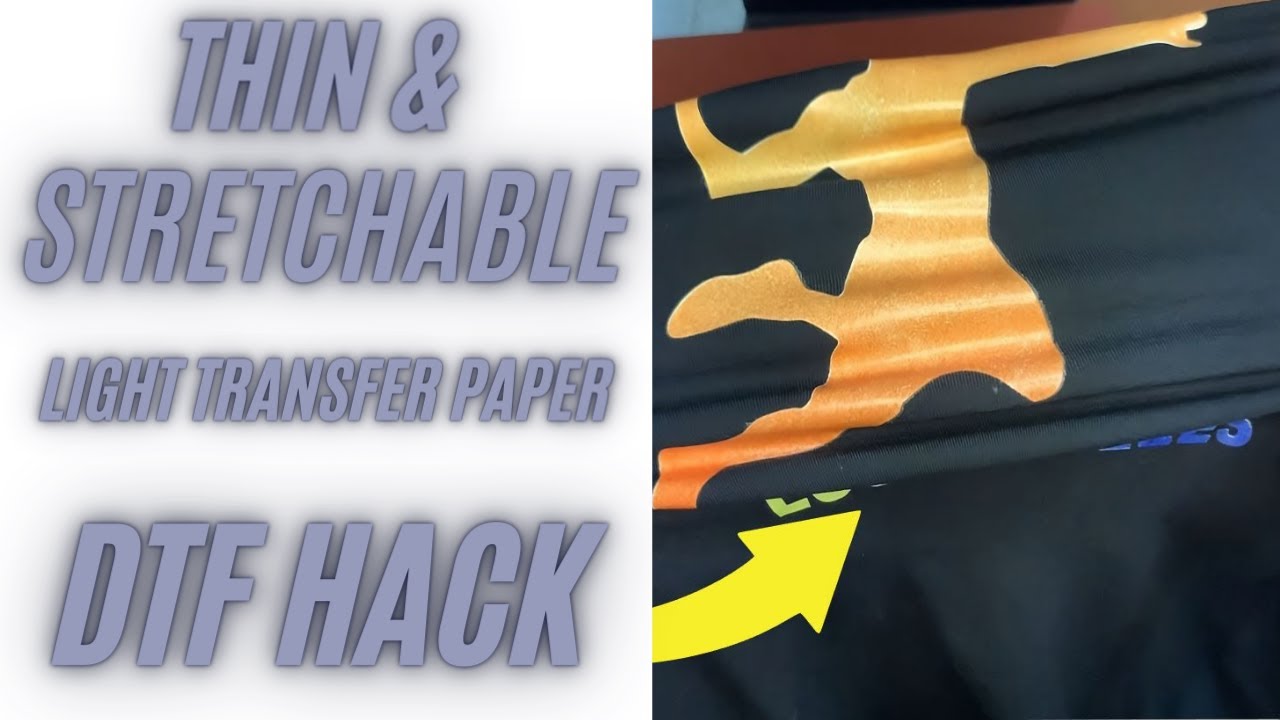 DTF Trick: Light Transmax Inkjet Transfer Paper Hack - YouTube