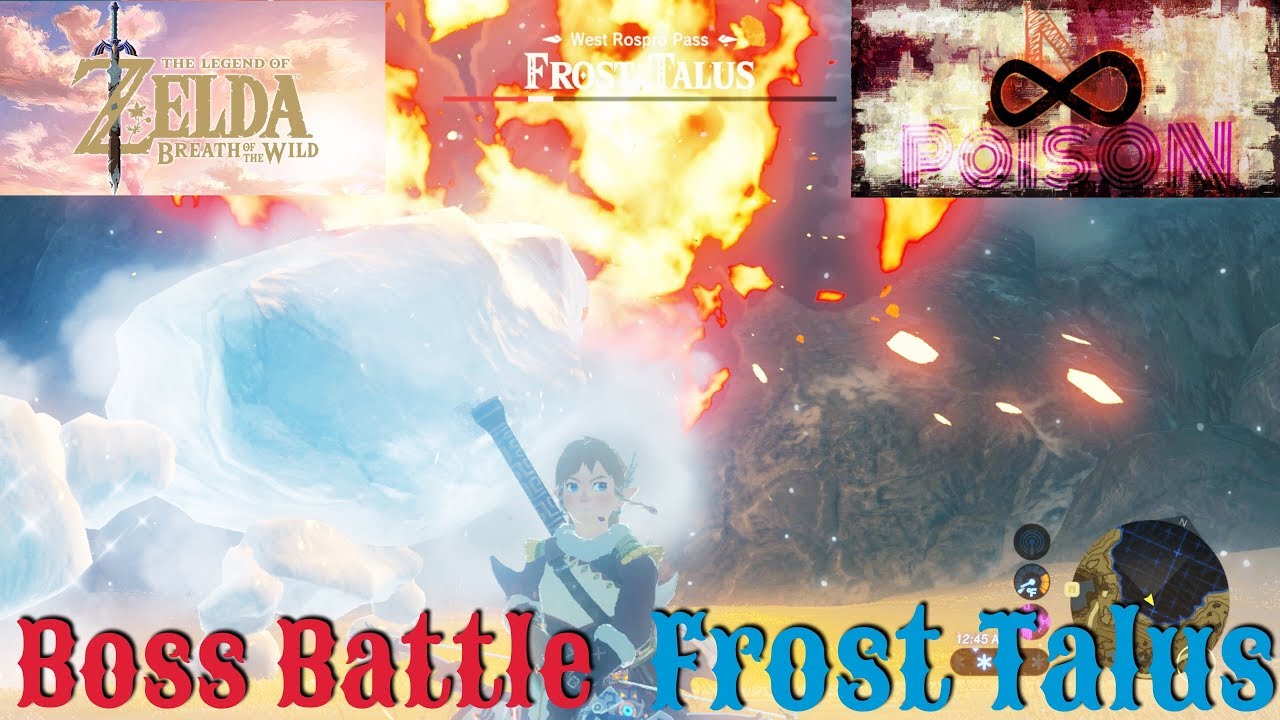 Boss Battle Frost Talus Zelda Botw - YouTube