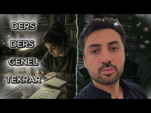 KPSS DERS DERS GENEL TEKRAR TAVSİYELERİ
