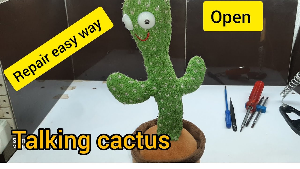 Cactus toy repairing // dancing cactus repair // How To repair cactus ...