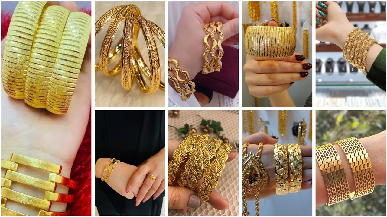 Most Beautiful Modern Bangles design 2025 latest gold Bangles - YouTube