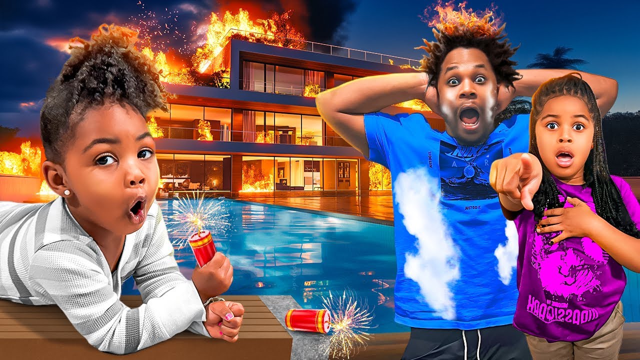 OUR HOUSE CAUGHT ON FIRE ON 4TH OF JULY 🎆🔥 - YouTube