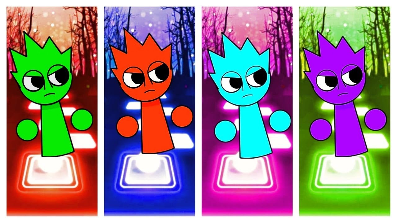 Sprunki Rad Coffin 🆚 Sprunki yellow Coffin 🆚 Sprunki green Coffin 🆚 ...