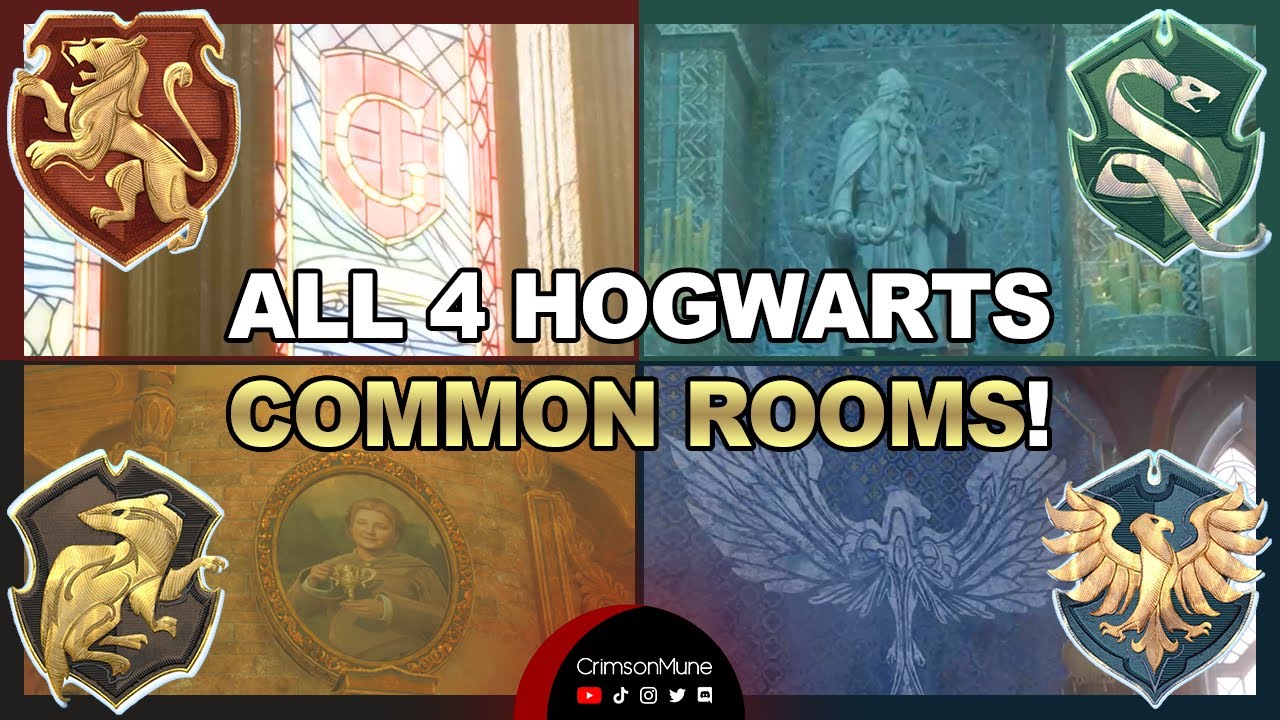 FULL TOUR of All 4 Hogwarts Common Rooms! - YouTube
