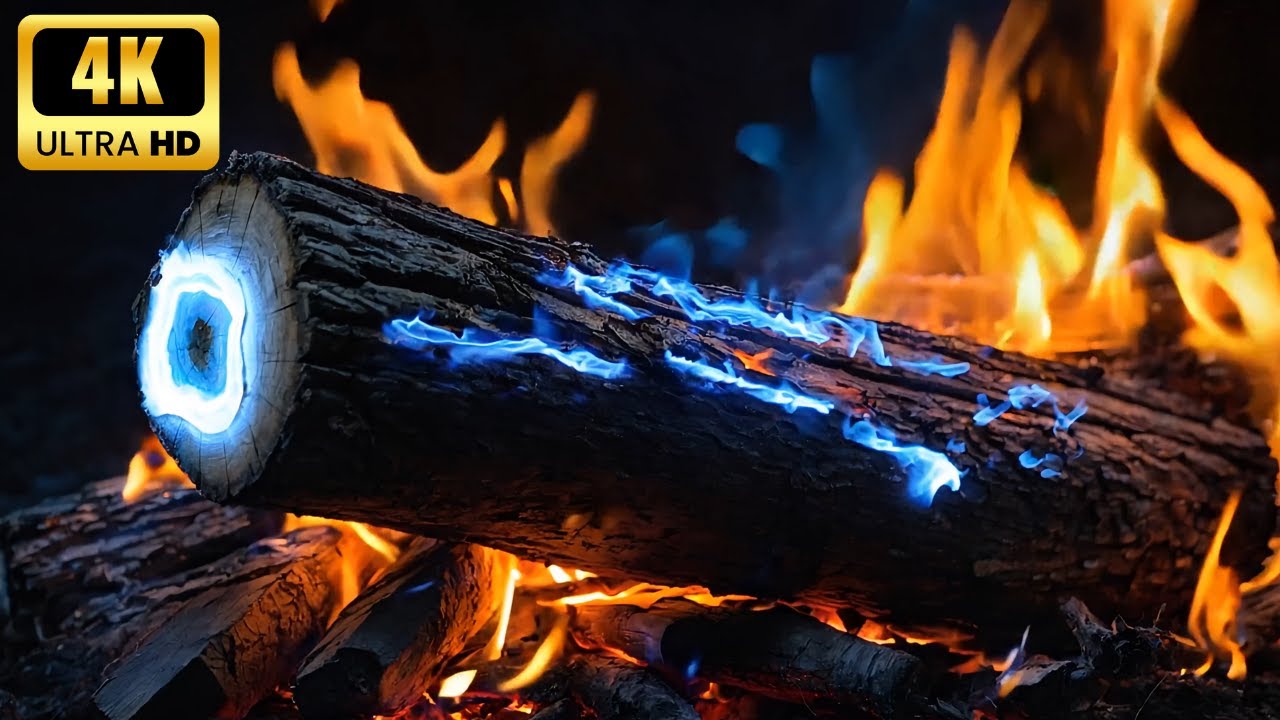 🔥 Fireplace Serenity in 4K | Crackling Sounds and Warm Firelight for ...