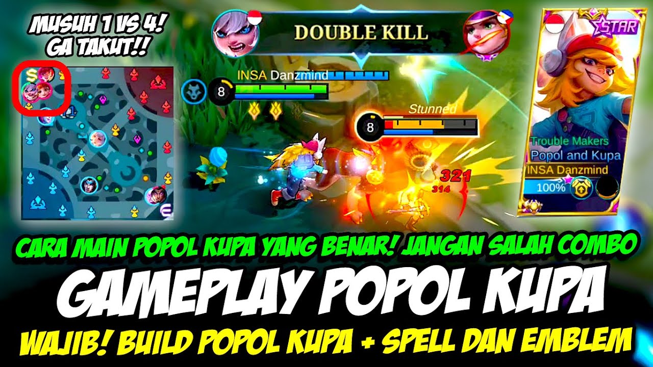 TUTORIAL POPOL AND KUPA + CARA MAIN POPOL DAN KUPA BUILD POPOL KUPA ...
