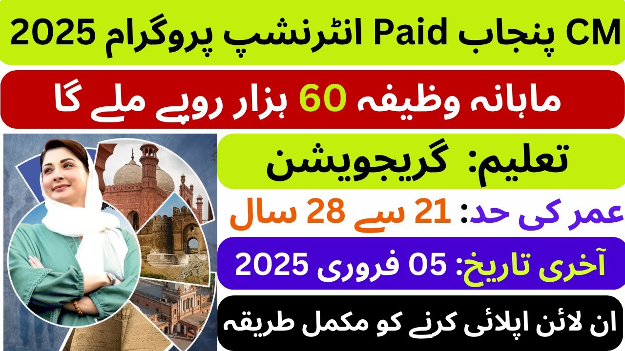 CM Punjab Internship Program 2025 | Tourism Internship Program 2025 ...