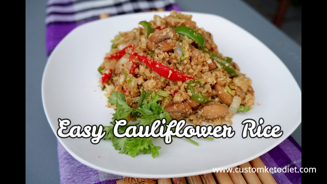 Easy Keto Cauliflower Rice Recipe - YouTube