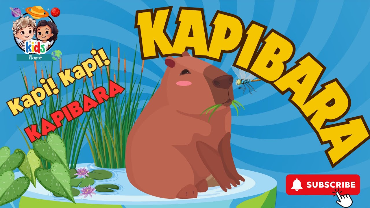 Kapi Kapi KAPIBARA! - piosenka dla dzieci o Kapibarze #kapibara # ...