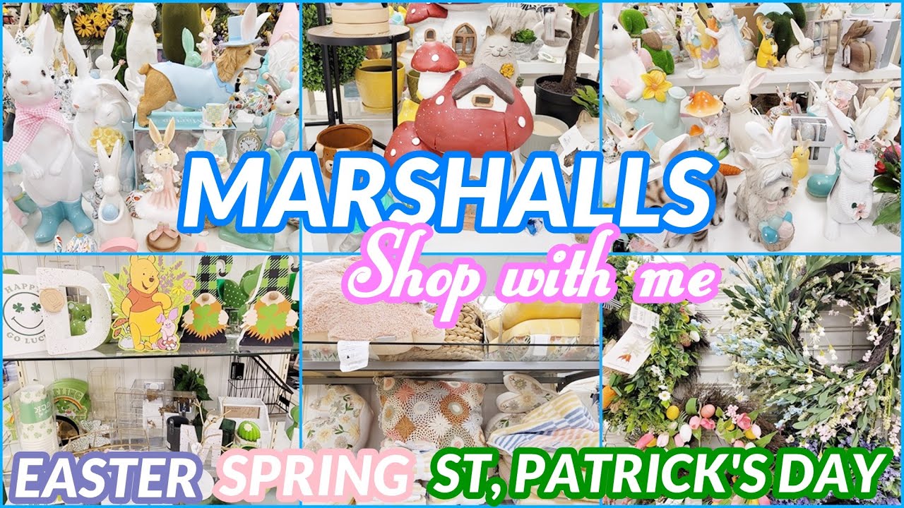 MARSHALLS NEW DECOR! EASTER SPRING ST PATRICK'S DAY 2024 DECORATIONS ...