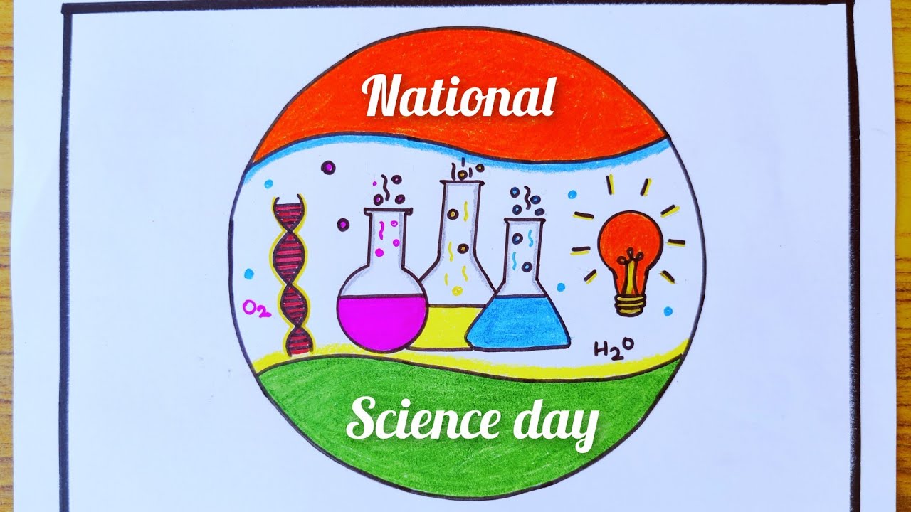 Global science for global wellbeing drawing/National science day poster ...