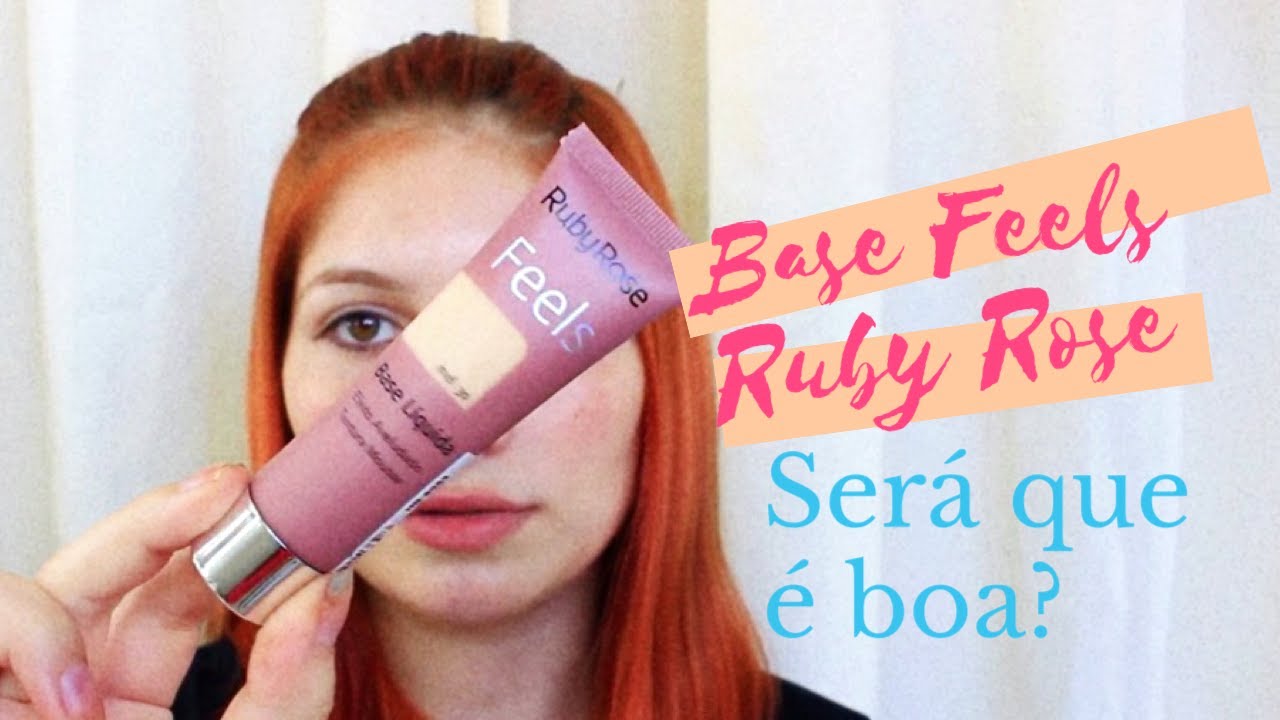 TESTEI a nova base da RUBY ROSE por um dia - Base FEELS - YouTube