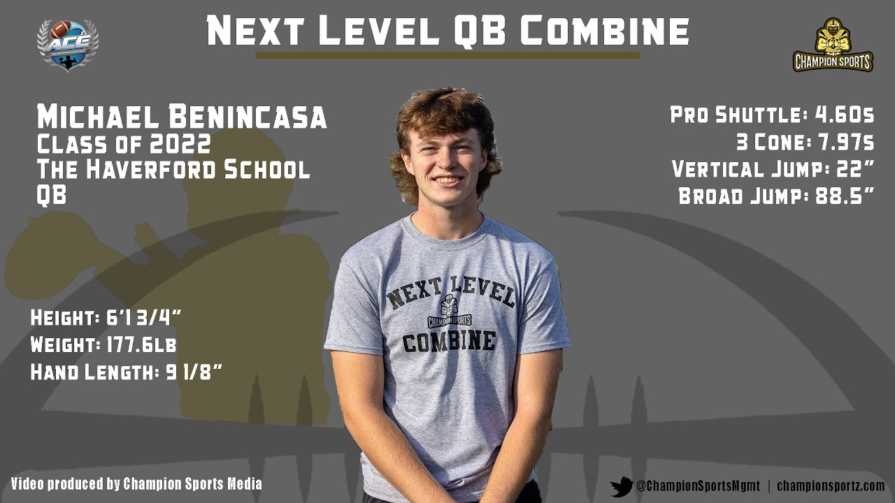 Michael Benincasa | Class of 2022 | QB Combine - YouTube