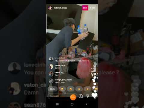 Katanah.tease Twerking On Instagram live