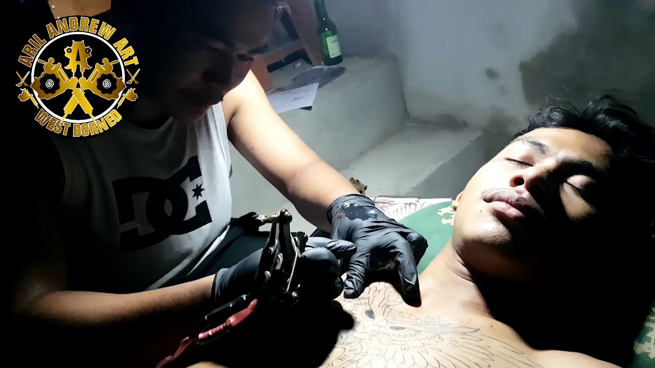 SESI KEDUA TATTO BURUNG HANTU DI DADA- MENYERAH LAGI - YouTube