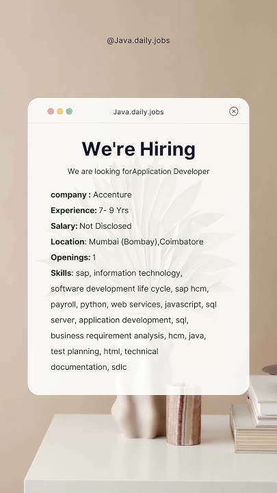 java jobs #java #javaprogramming #javajobs #jobs - YouTube