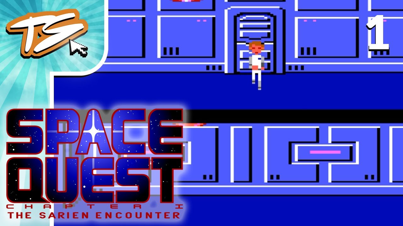 MY FIRST EVER SIERRA GAME!! - Space Quest 1: The Sarien Encounter ...