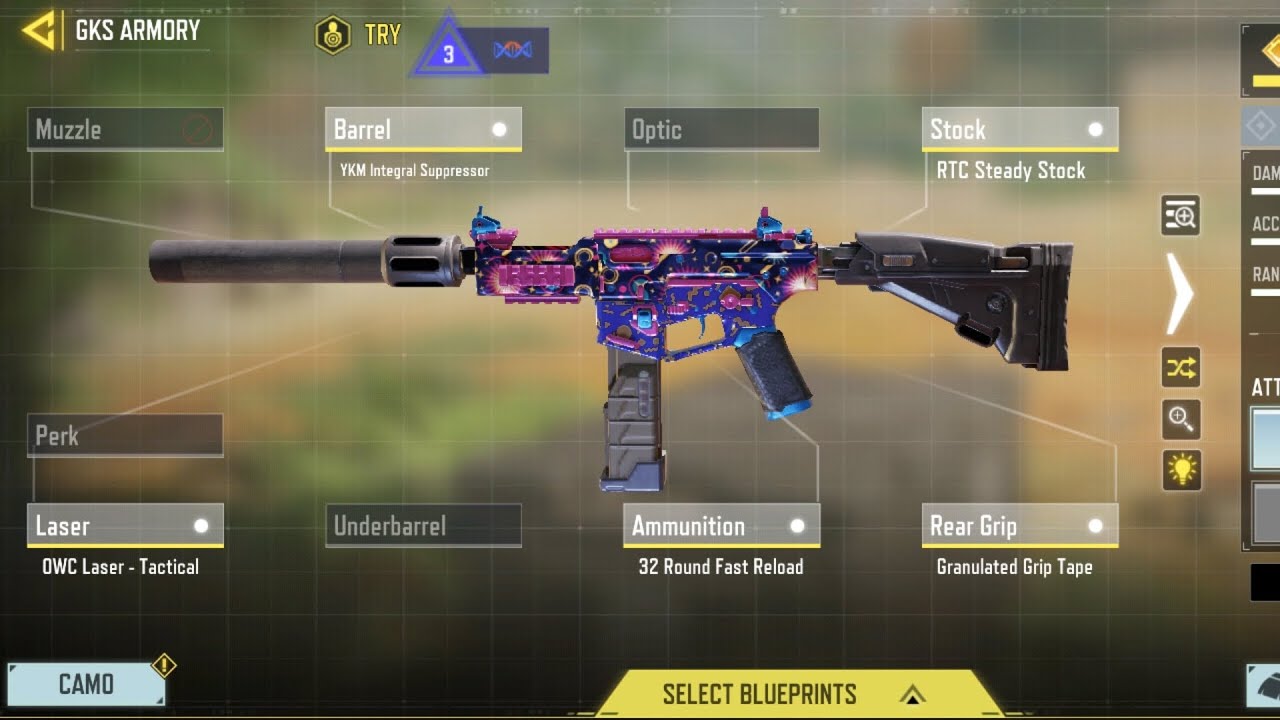 GKS best attachment in CODM | Call of duty mobile - YouTube