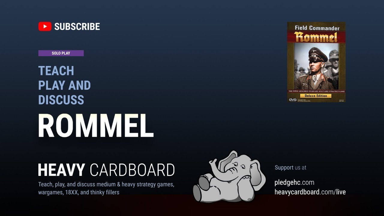 Field Commander: Rommel --- solo Play-through by Heavy Cardboard - YouTube
