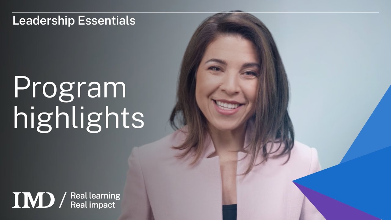 IMD's Leadership Essentials: Program highlights - YouTube
