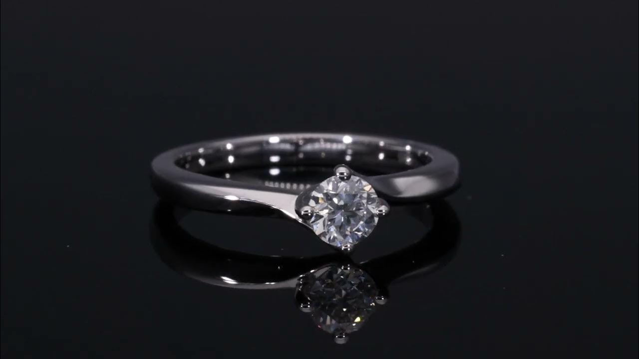 Kullast sõrmus teemantiga 0,43 ct. Kood: 77ap,94am - YouTube