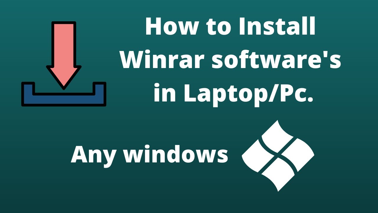 How to install any Winrar software in Pc/Laptop/ - YouTube