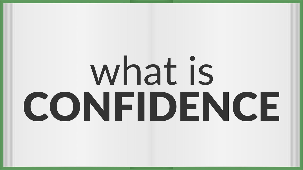 Confidence | meaning of Confidence - YouTube