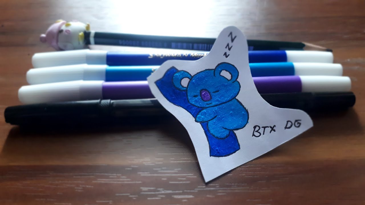 Menggambar KOYA(Draw KOYA)🐨#bt21 - YouTube