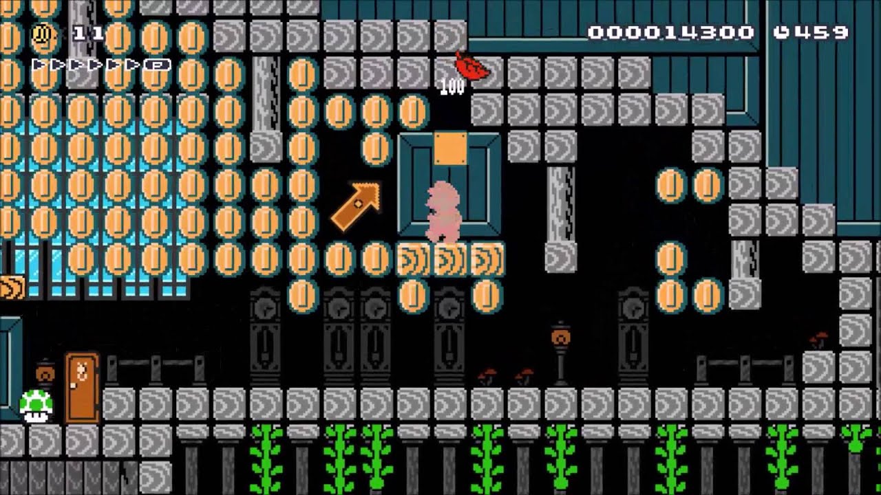 Mario Maker User Levels - [4-1] Magikoopa's Mansion - By Brian - YouTube