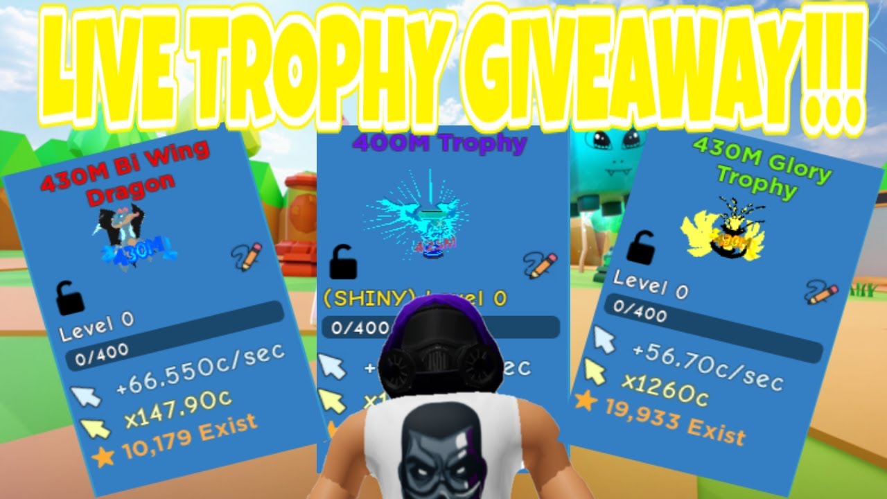 Live Clicker Sim Live! Massive Trophy Giveaway! - YouTube