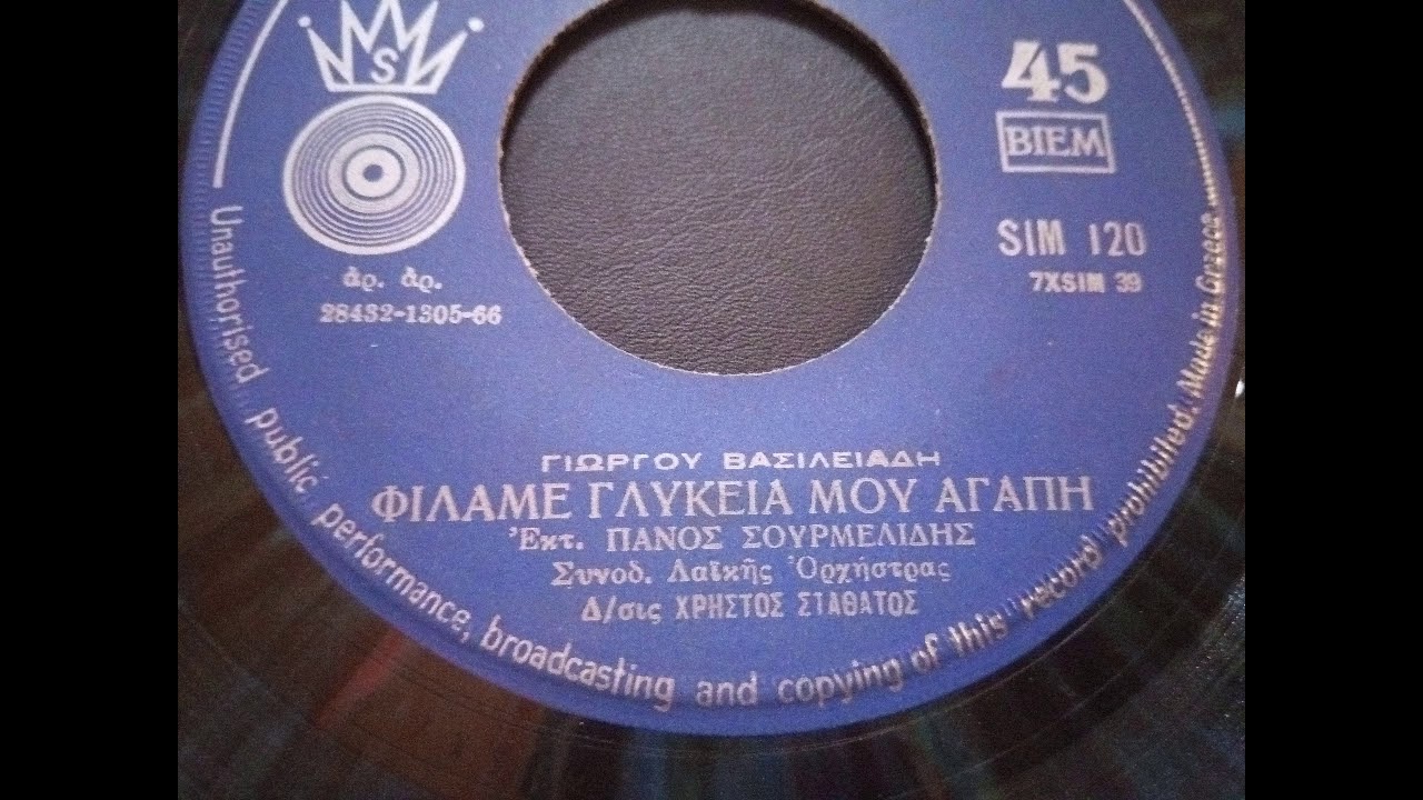 ΣΟΥΡΜΕΛΙΔΗΣ ΠΑΝΟΣ ΦΙΛΑΜΕ ΓΛΥΚΕΙΑ ΜΟΥ ΑΓΑΠΗ - YouTube