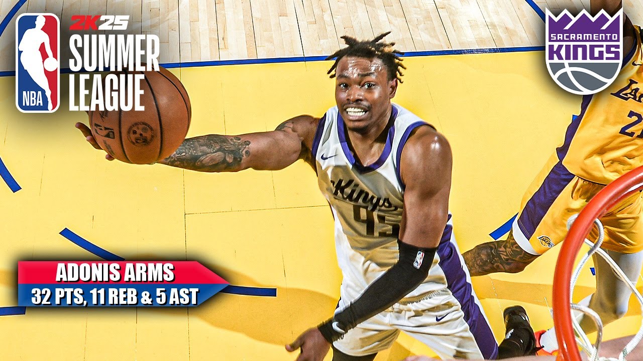 Adonis Arms SHOWS OUT vs. Lakers in Summer League 😤 32 PTS & 11 REB ...