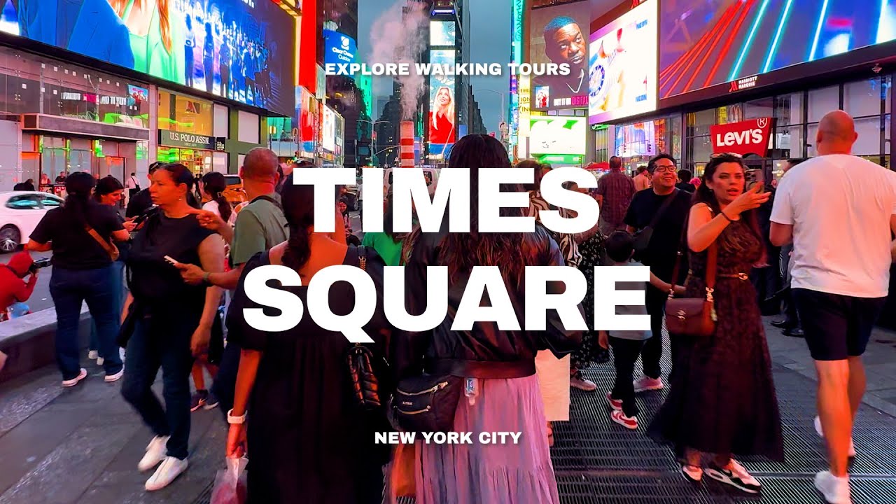 Times Square After Dark | NYC Night Walk in the Heart of Manhattan ...