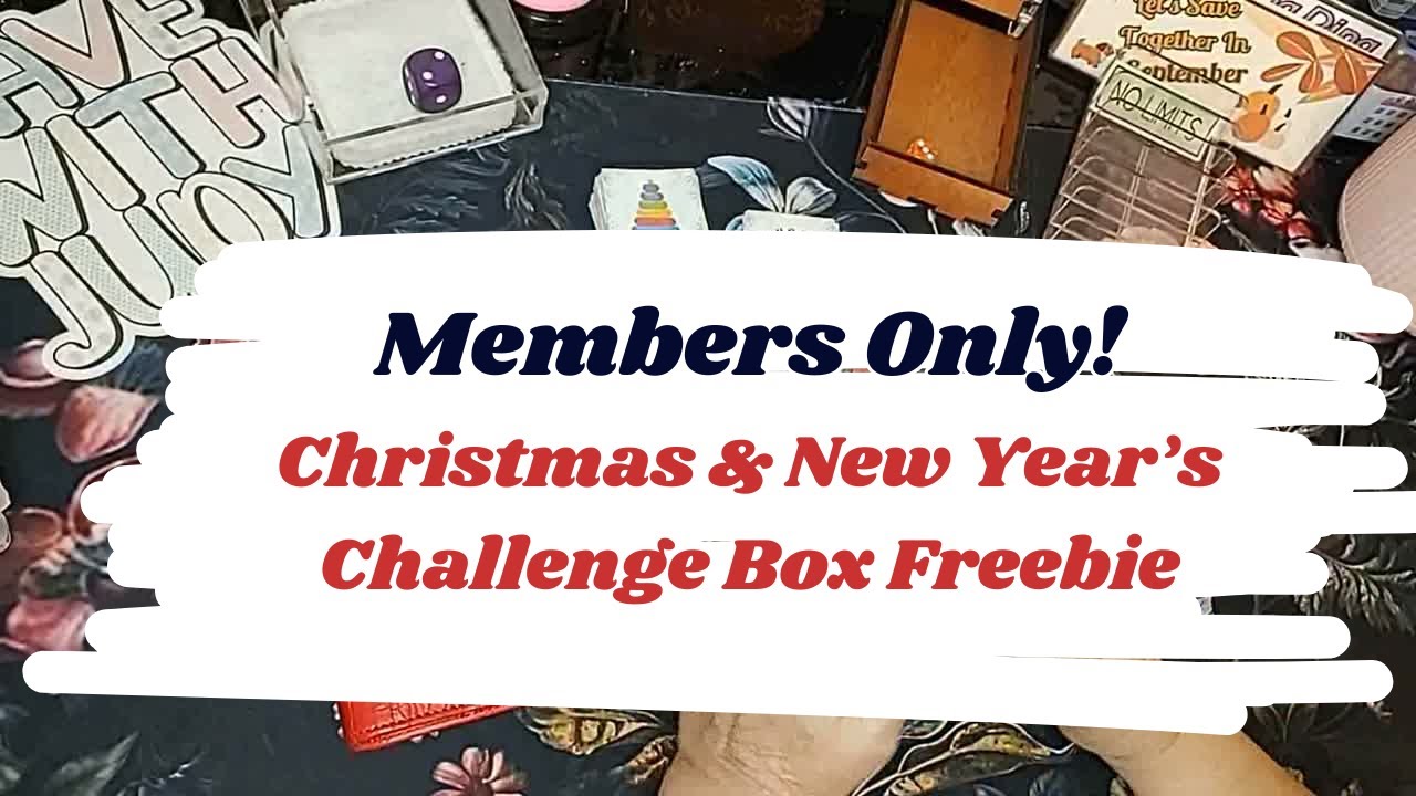 Member's Only! | Christmas & New Year's Challenge Box Freebie! - YouTube