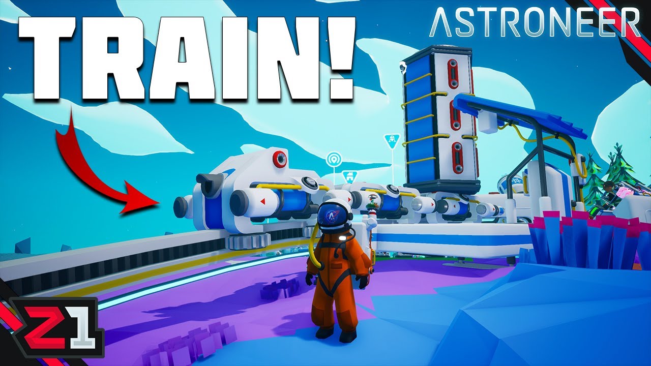 Preparing To Move With TRAINS ! Astroneer [E18] - YouTube