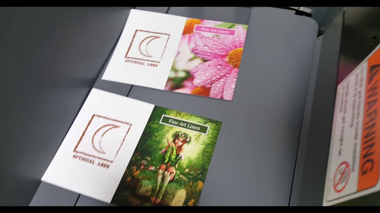 Making Press Printed Cards - YouTube