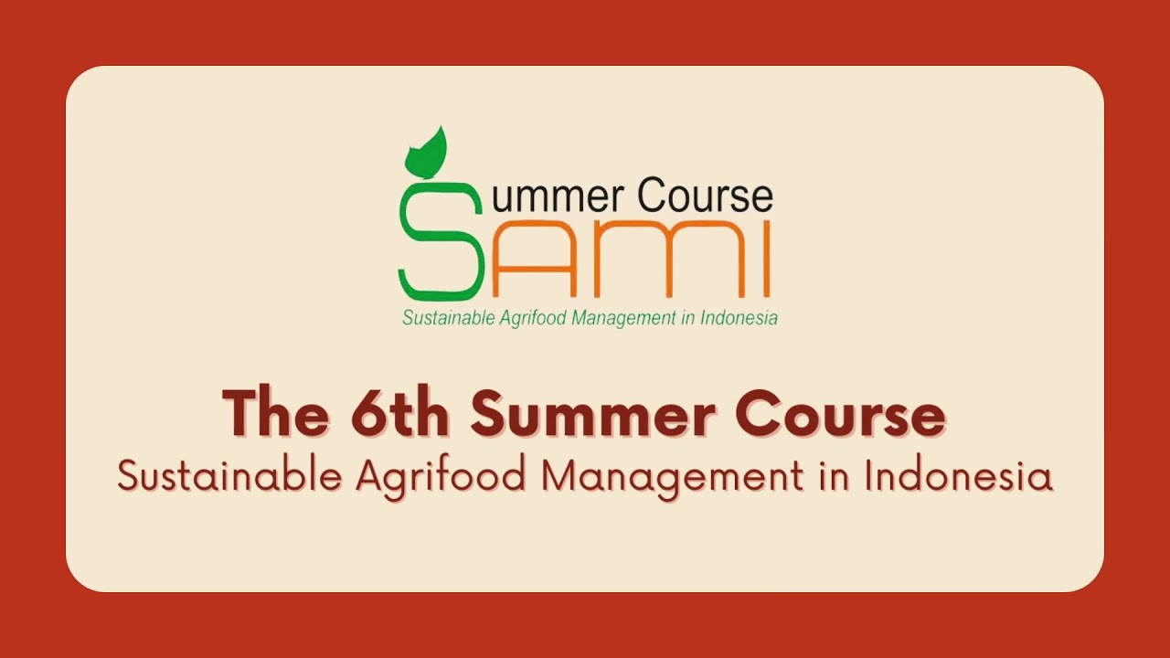 Opening The 6th SAMI Summer Course 2022 - YouTube