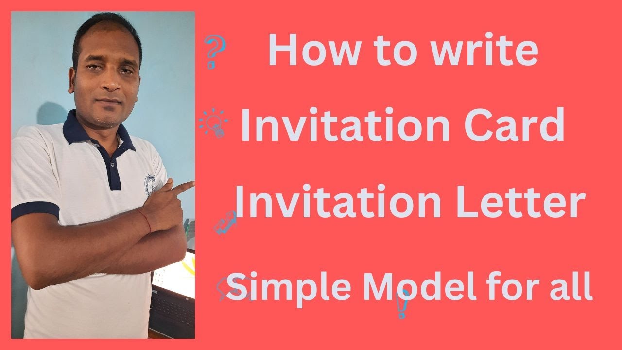 Sample of Invitation Card || Invitation Letter || - YouTube
