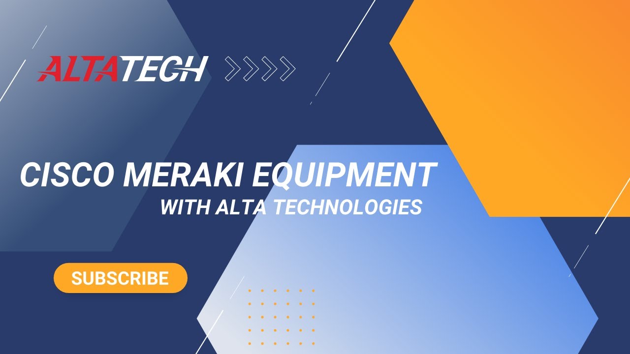 Refurbished Cisco Meraki Equipment - Alta Technologies - YouTube