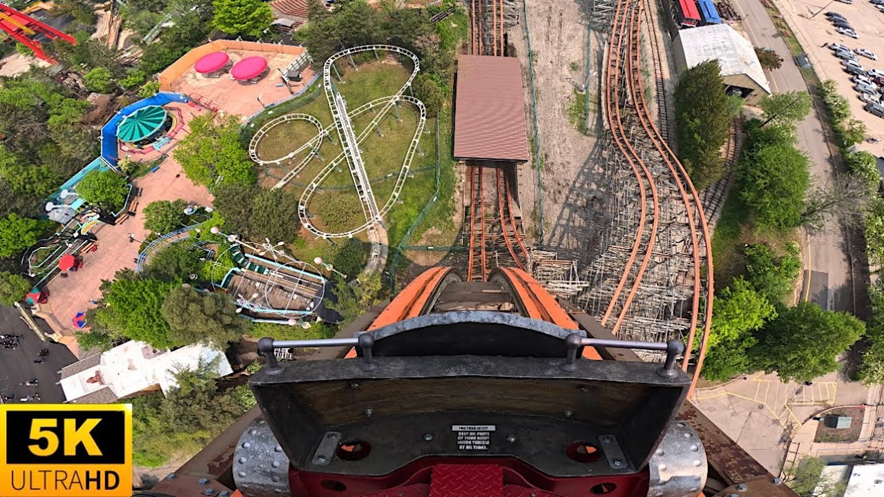 Goliath POV 5K RMC Topper Track Coaster Six Flags Great America Gurnee ...