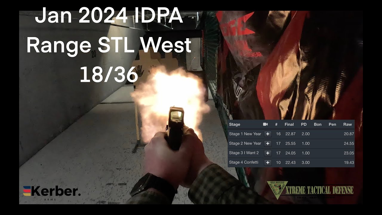 Jan 2024 IDPA Range STL West - YouTube