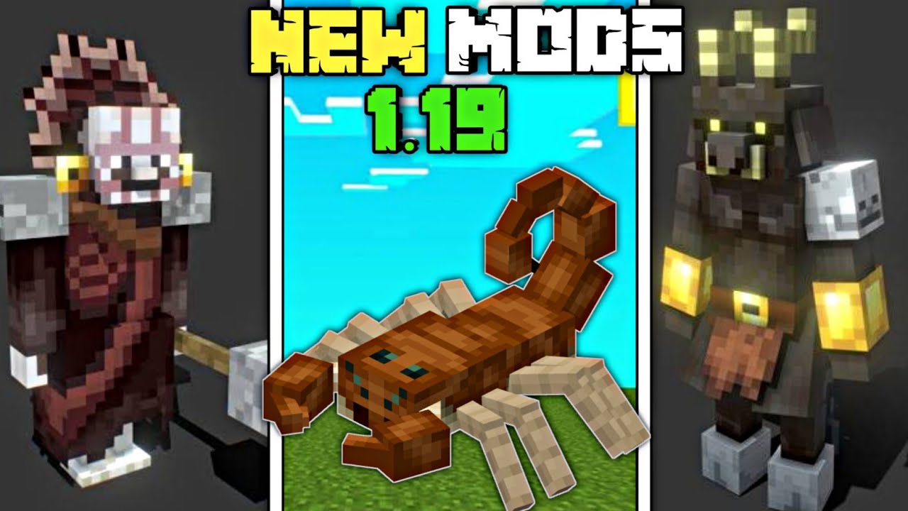Top 5 new minecraft mods for pocket edition || minecraft mods 1.19 ...