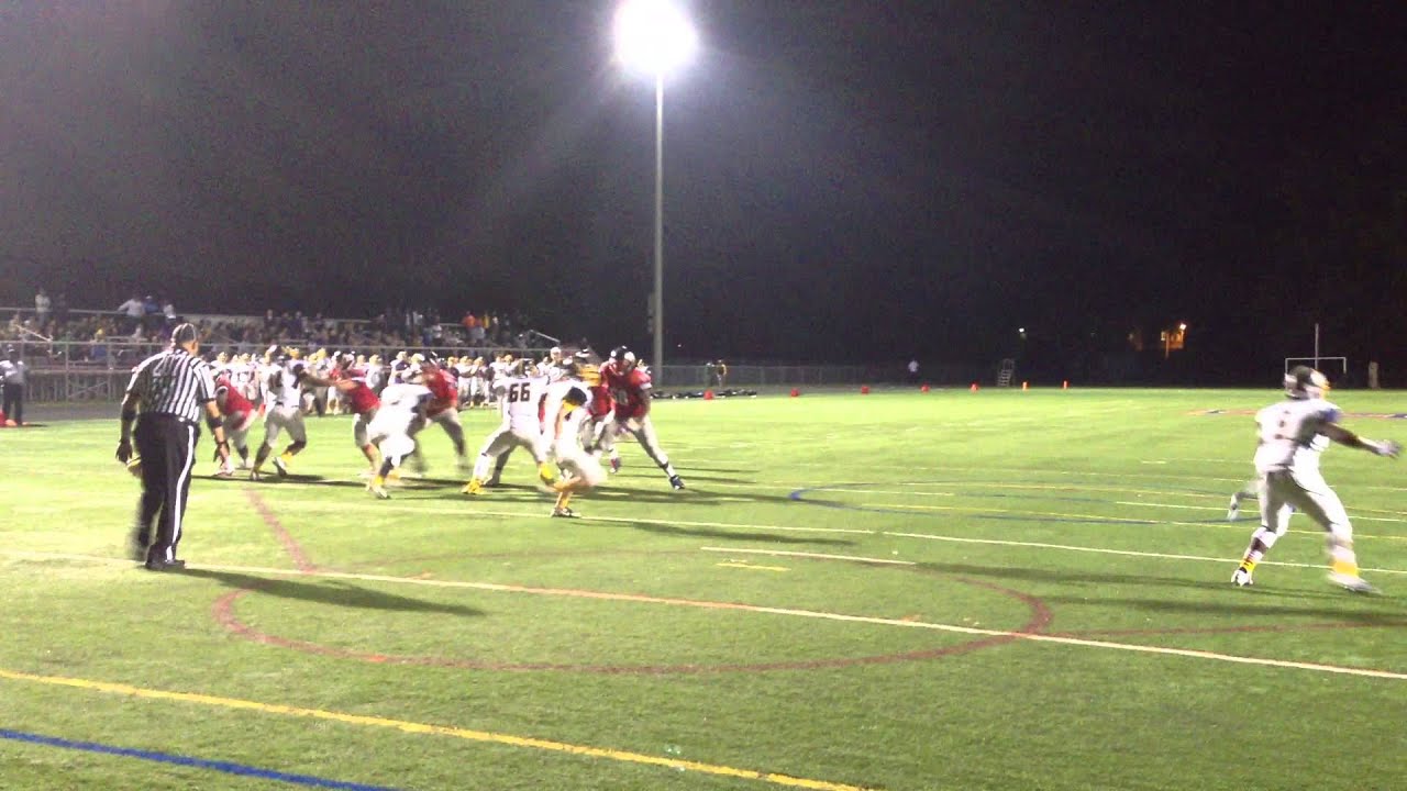 Jacquez Adams incomplete pass Perry Hall/Franklin football 9/26/14 ...