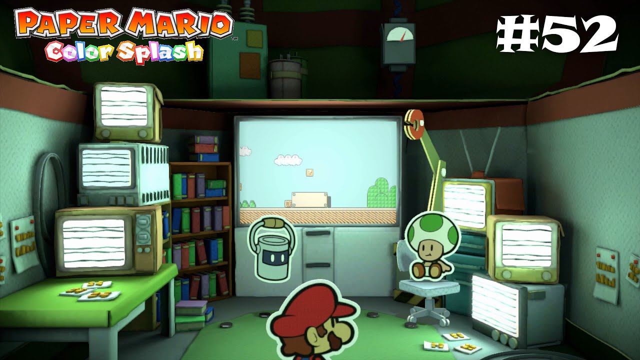 Let's Play: Paper Mario Color Splash - Green Energy Plant 100% - YouTube