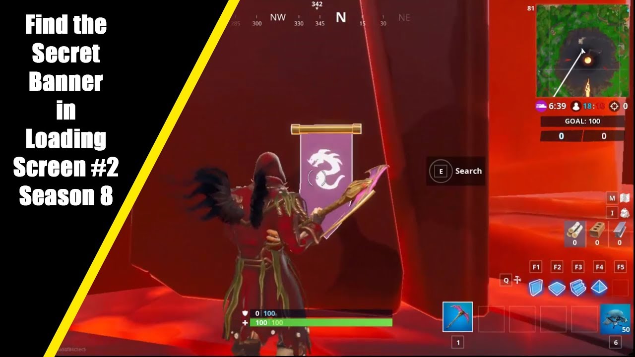 Find the Secret banner in loading screen #2 season 8 | Fortnite - YouTube