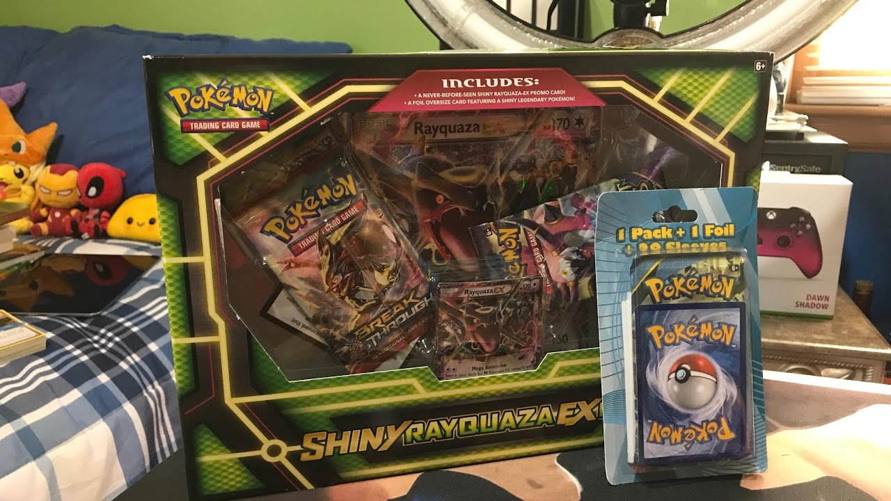 Pokémon TCG: Shiny Rayquaza EX Box - YouTube
