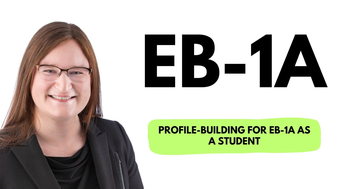 Profile-building for EB-1A as a student - YouTube