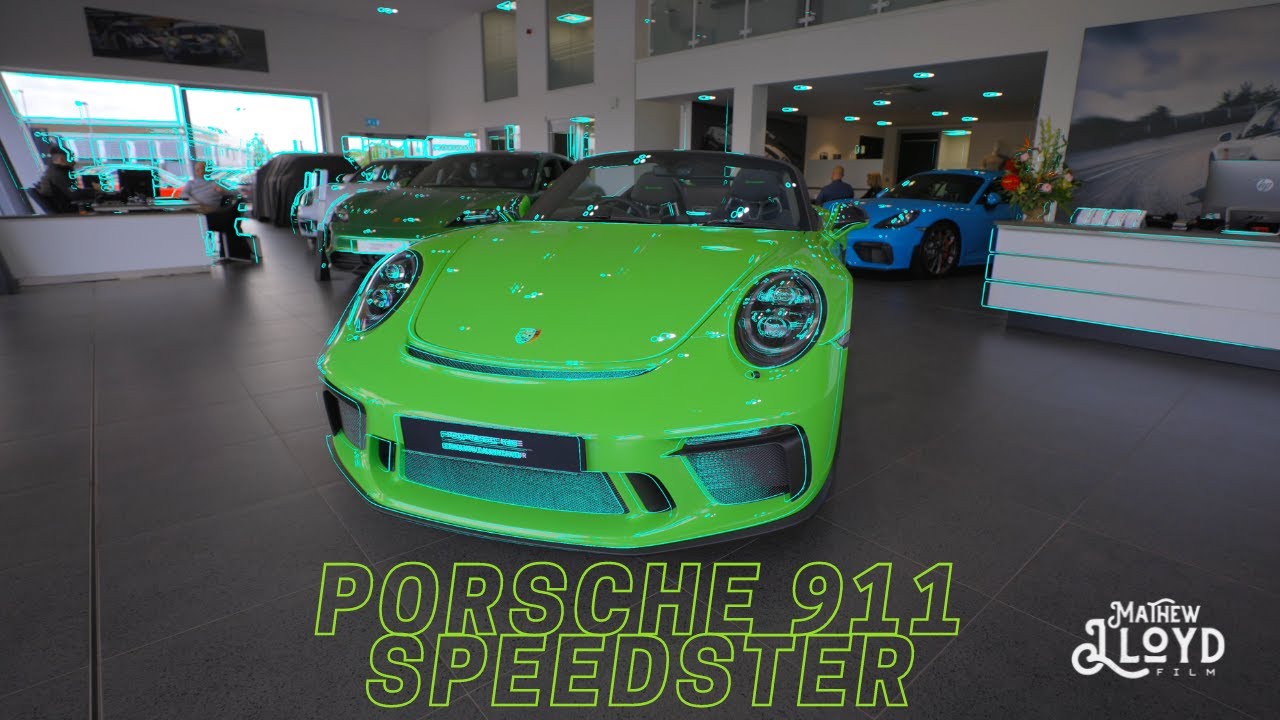 Epic Porsche 911 Speedster. Lizard Green. 510hp. £330K Supercar. - YouTube