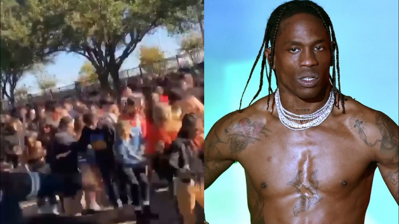 Kids Goes Crazy, Rushes The Barricades To See Travis Scott - YouTube